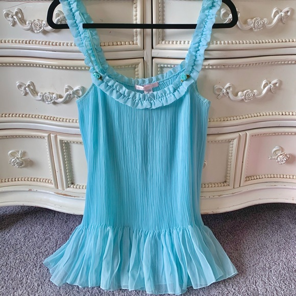 Victoria's Secret | Dresses | Vintage Victorias Secret Blue Baby Doll ...